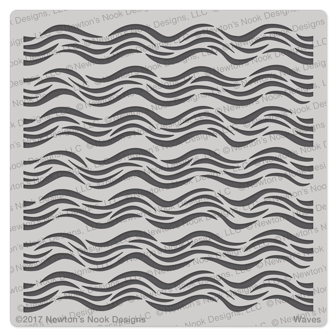 Waves Stencil - Newton's Nook Designs