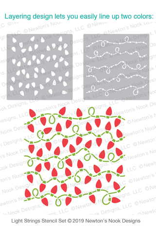 Light Strings Stencil Set - Newton's Nook Designs