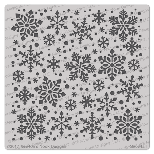 Snowfall Stencil - Newton's Nook Designs