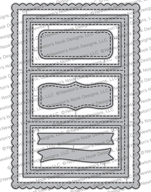 A7 Frames & Banners Die Set - Newton's Nook Designs