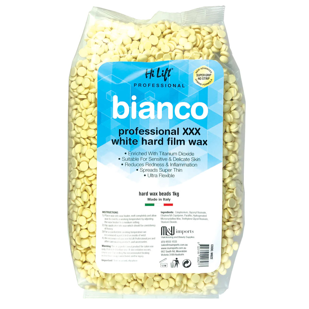 Hi Lift Bianco Hard Wax 1kg Bag - Belleza