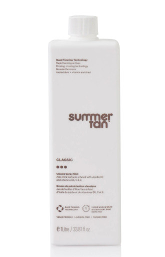 Achieve a Sun-Kissed Glow: Summer Tan Spray on Tan Dark 1 Litre for ...