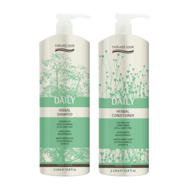 Revitalize your hair with the Natural Look Herbal Shampoo & Conditioner ...