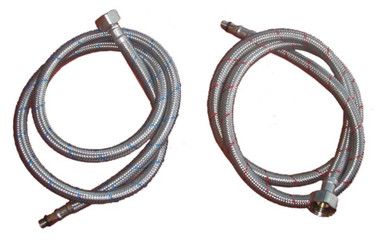 Mesh Hot & Cold Mixer Hose (2 Piece) – Durable Flexible Hoses for ...