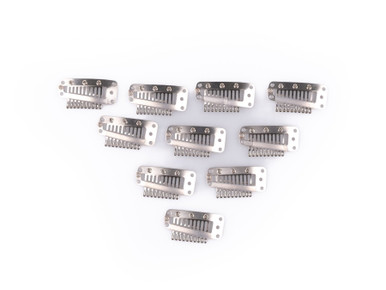 Amazing Hair Silver Clips Packet of 10 – Strong Grip Hair Sectioning ...