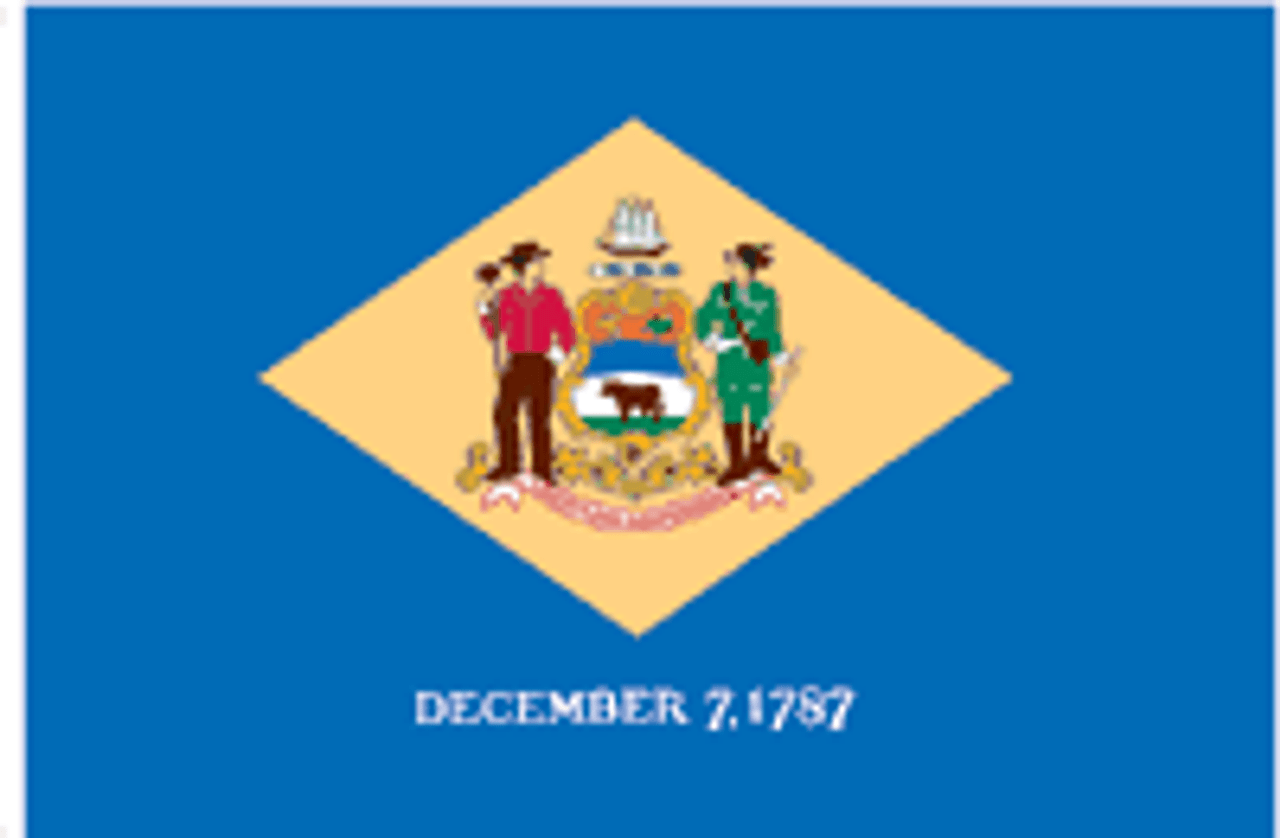 delaware state flag coloring page