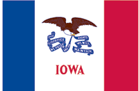 Iowa State Flag 3x5 Poly-Max - Uncommon USA
