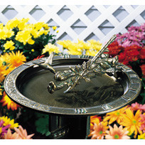 Hummingbird Sundial Birdbath - Uncommon USA