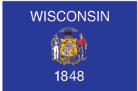 Wisconsin State Flag 2x3 - Uncommon USA