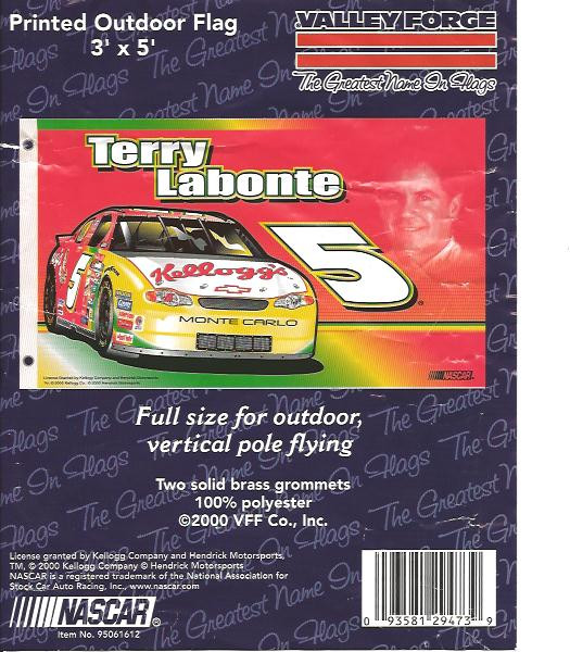 Nascar 5 Terry Labonte 2000 Flag 3x5 - Uncommon USA