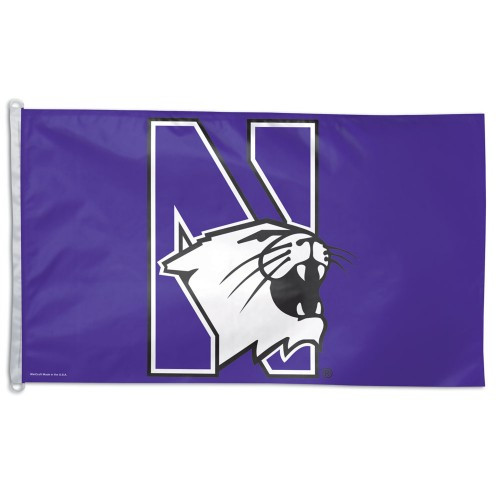 Northwestern Flag 3x5 - Uncommon USA