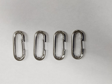 Stainless steel spring flag clips -Set of 4