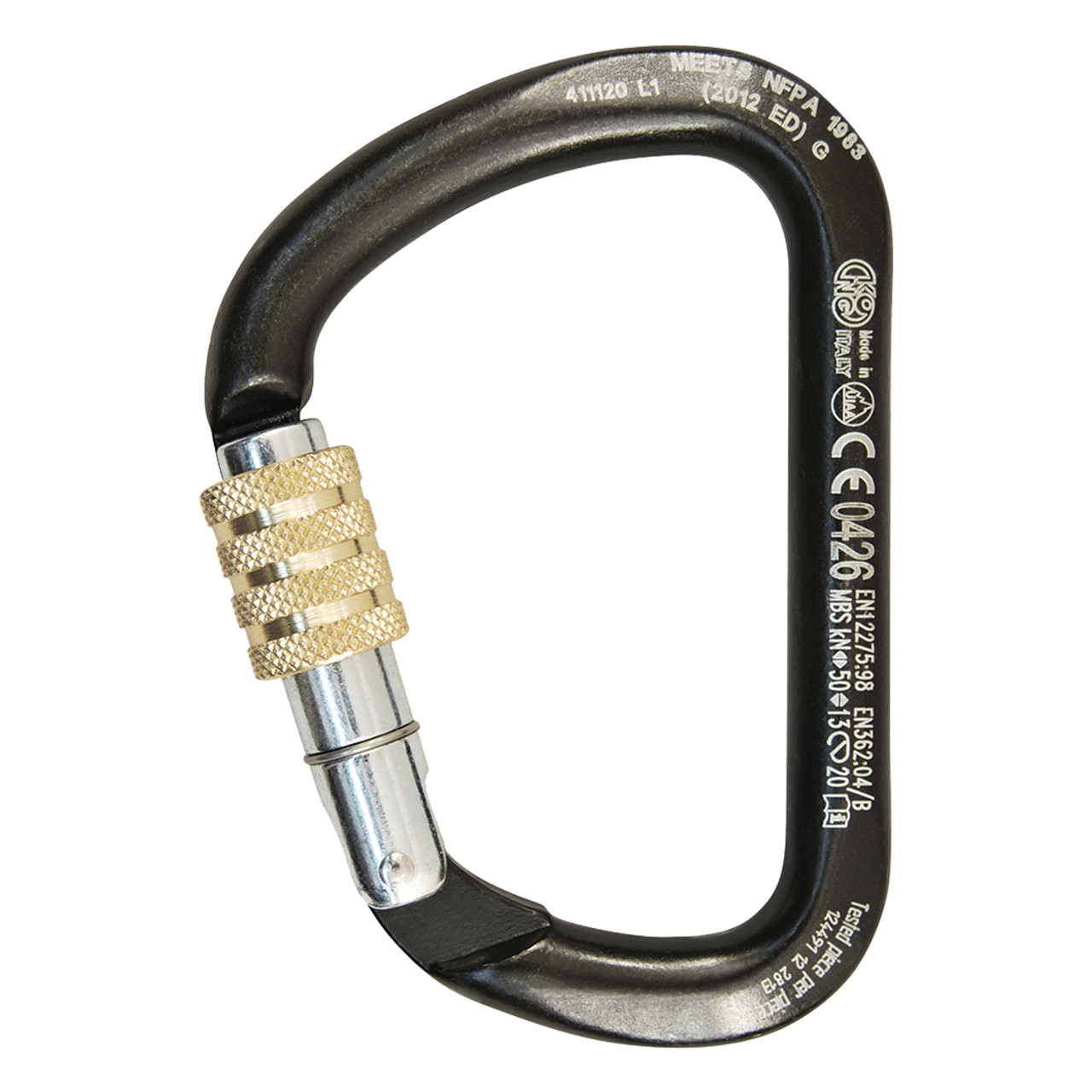 XL Triple Lock Carbon Steel Carabiner - Climbing Carabiners | Pelican Rope