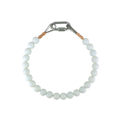 10in White Beaded Retainer Ring for Flagpole