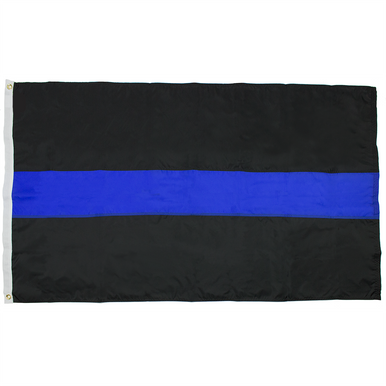 2 X 3 Thin Blue Line Nylon H&G - Collins Flags | Proudly American Made