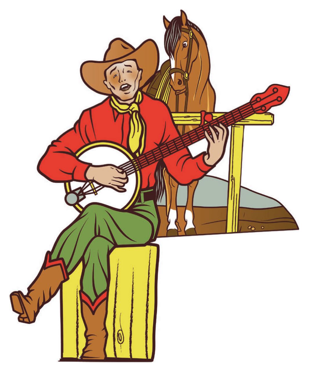 Banjo Buckaroo Sticker