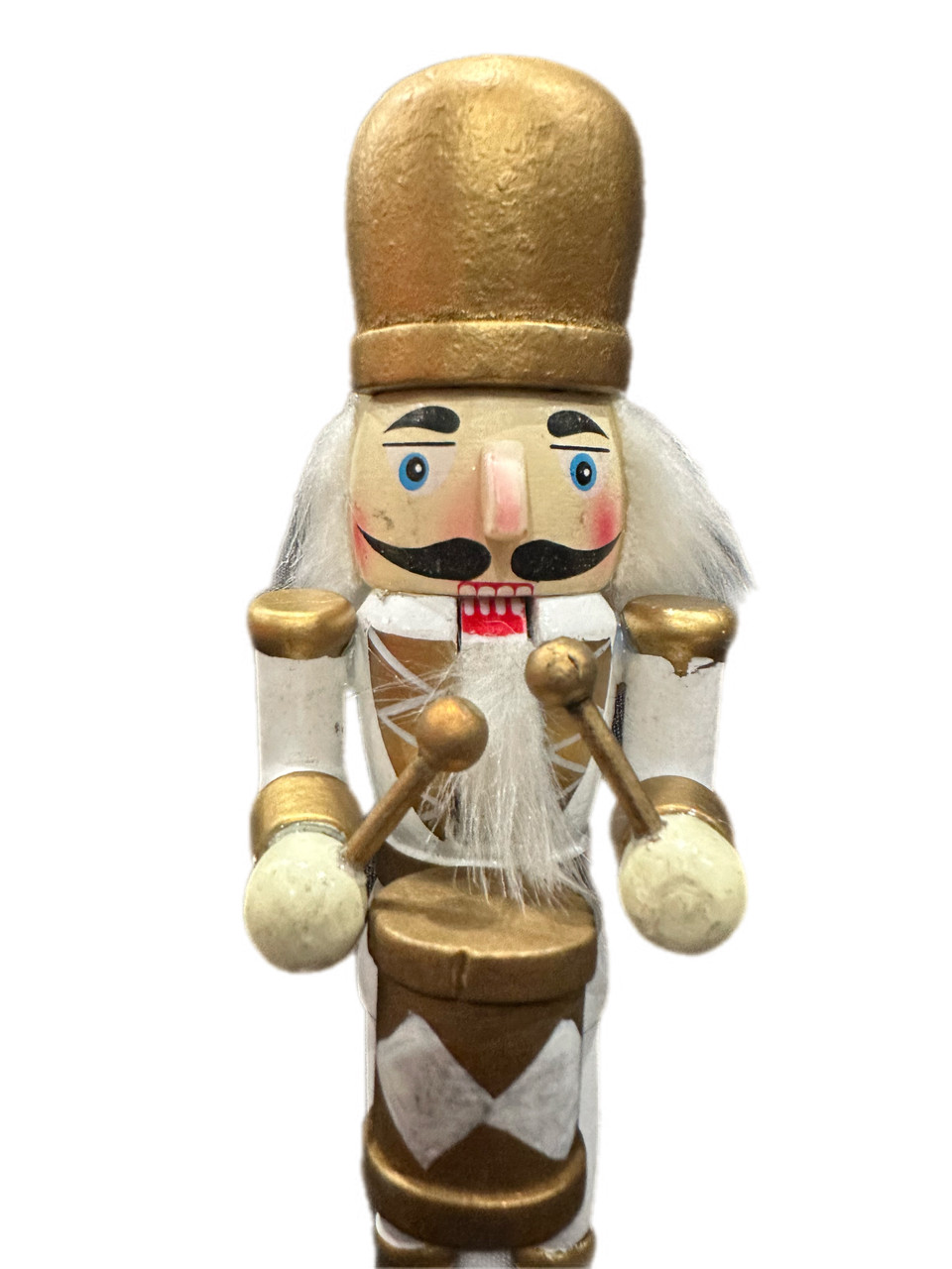 Nutcracker - Traditional GOLD DRUM 20cm - Deck The Halls