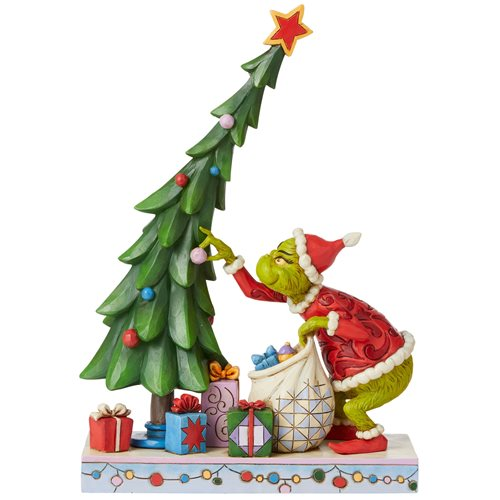26cm Jim Shore Grinch Undecorating Tree - Festive Christmas Collectible ...
