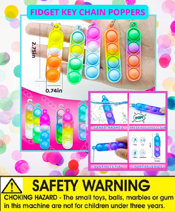 Fidget Keychain & Backpack Poppers - Header Card - Treasure Tower ...