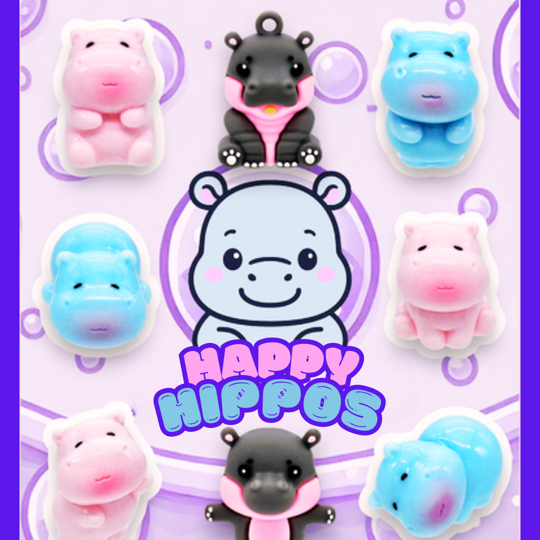 Happy Hippos-Squishy - 250/Pkg - Treasure Tower Rewards Canada Ltd.