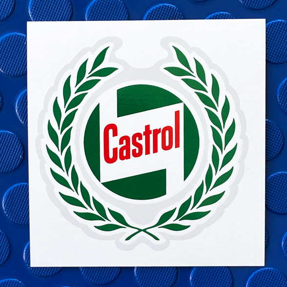 Castrol Oil Wreath Style Waterslide Transfer Decal 1958-1968, and 1968-2002
