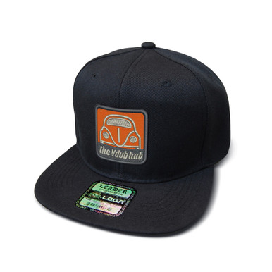 Black Snapback with Classic Vdub Hub Logo - The Vdub Hub