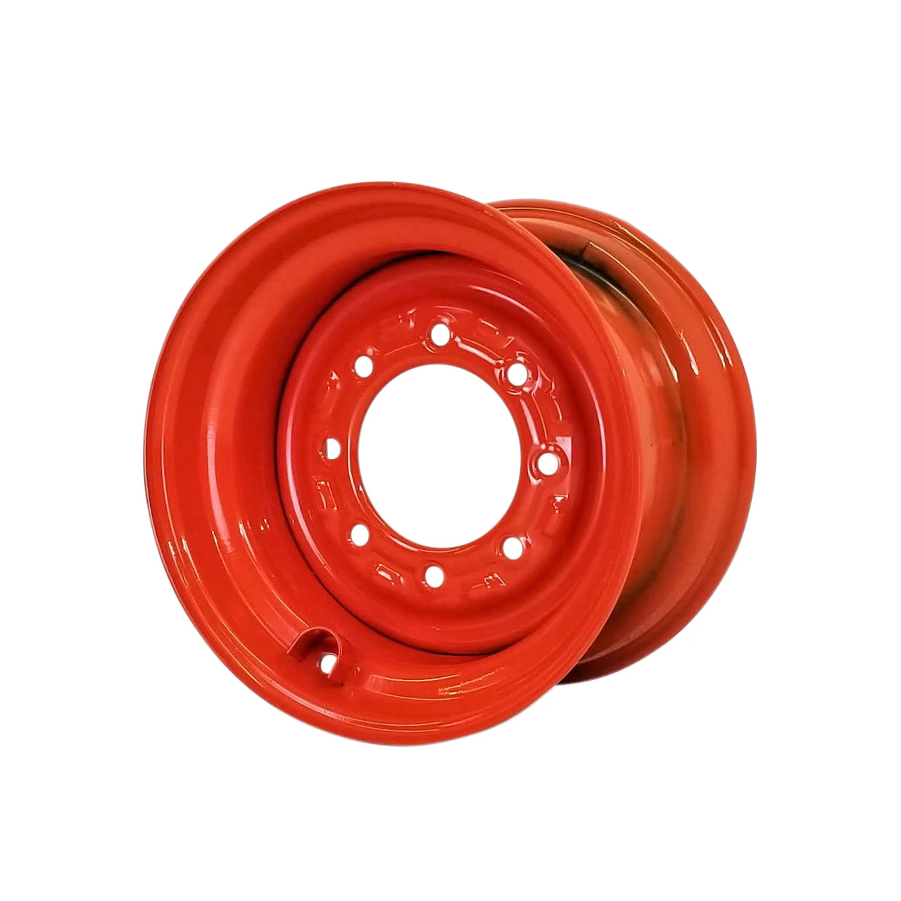 9.75x16.5 8 Hole Skid Loader Wheel 6-3/4" Backside with V/G - Orange ...