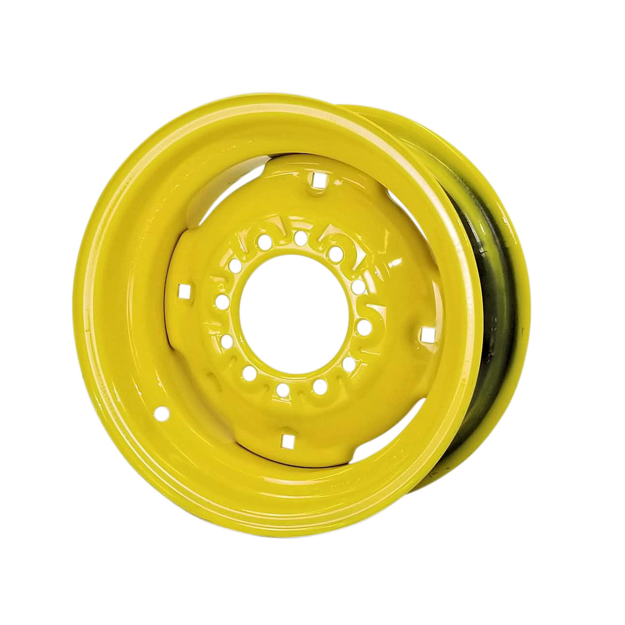 6x15 6 Hole Implement Wheel 4 5/8" Backside - JD Yellow - Ag Wheel Express
