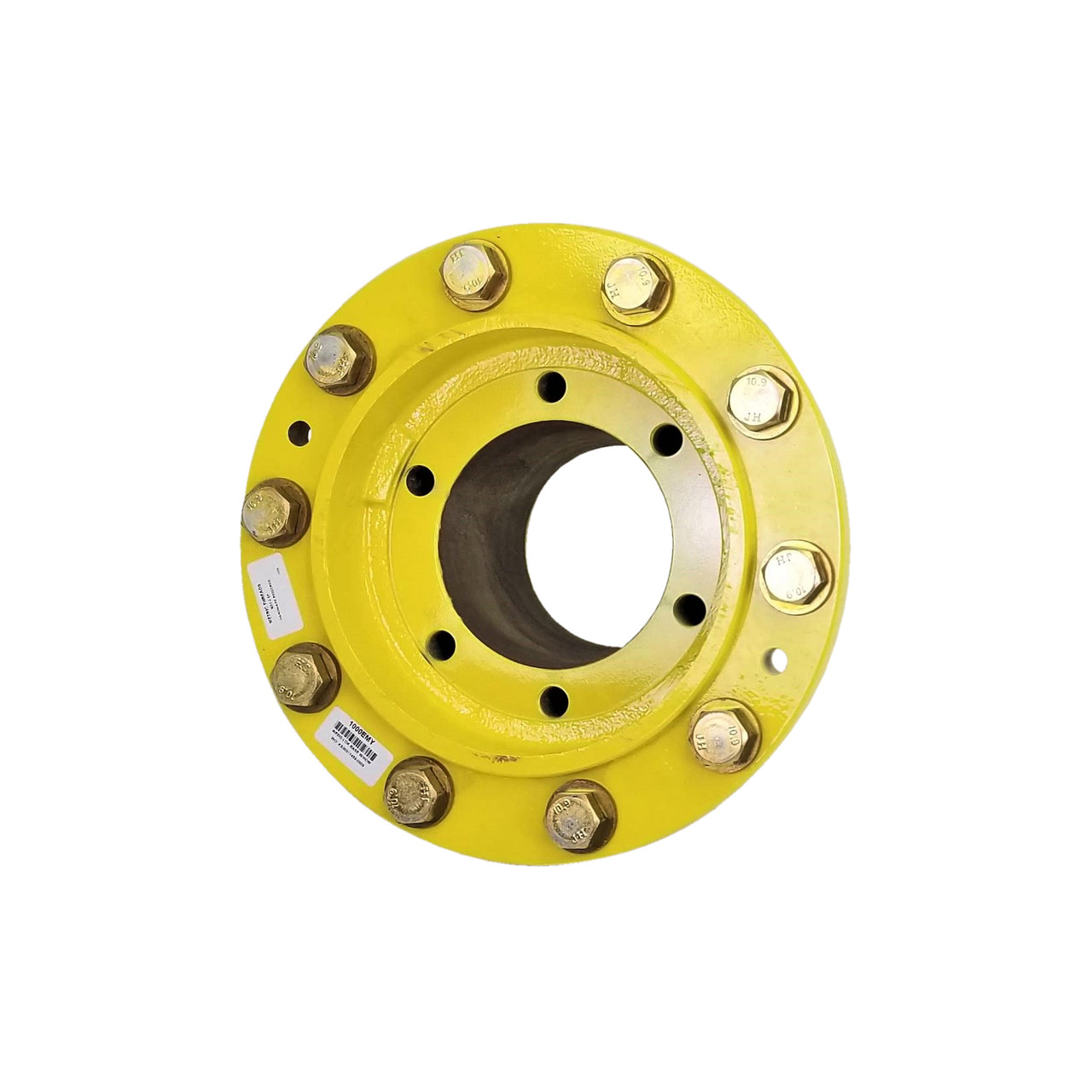 Wedg-Lok Base w/HDW End Wheel Mount Hub - JD Yellow - Ag Wheel Express