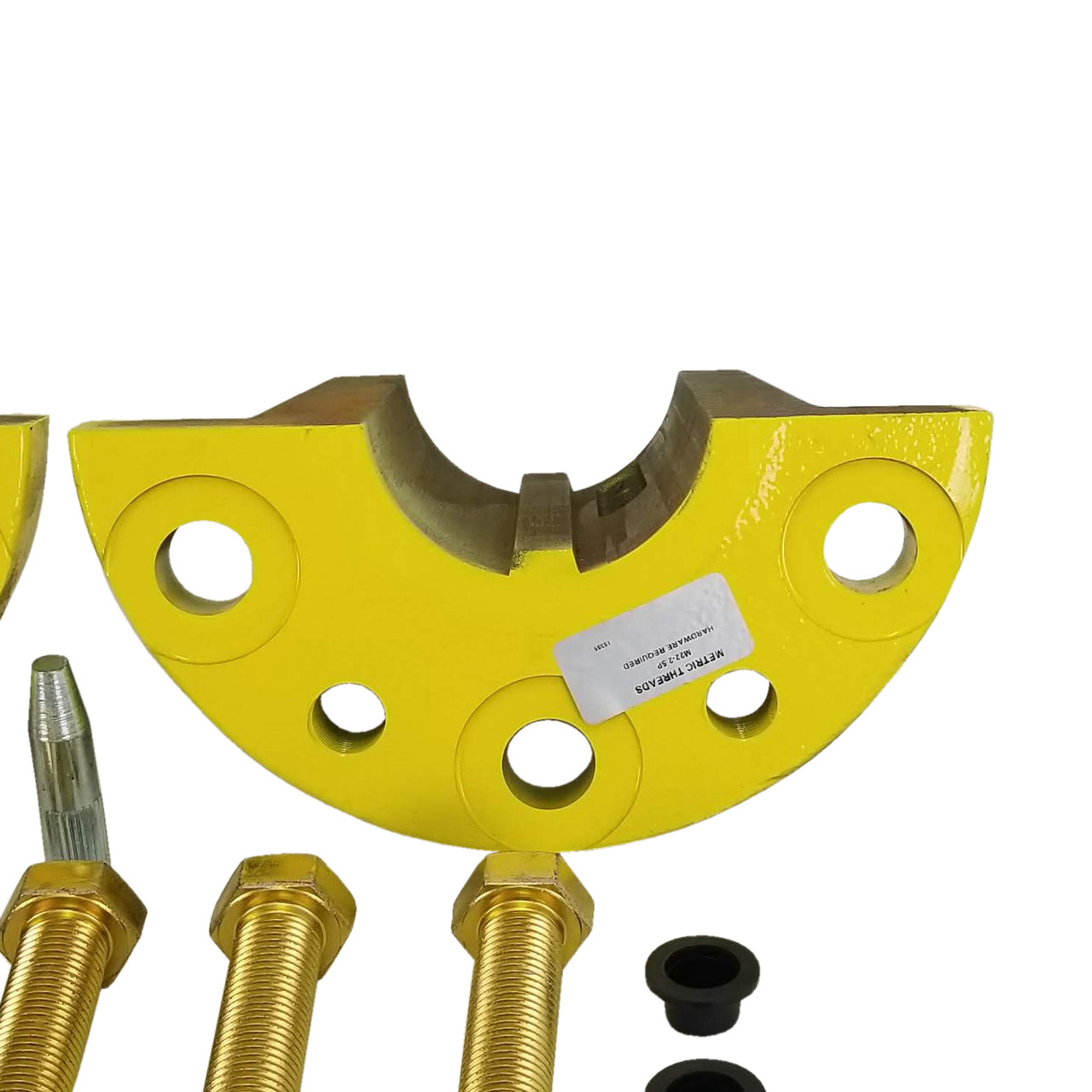 Box of Hub Inserts & HDW for 3.625" JD Axle - JD Yellow - Ag Wheel Express