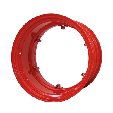 16x30 6 Clamp (On Deep Well) Rim - Kubota Orange - Ag Wheel Express