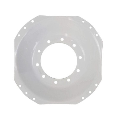 10 Hole Front Wheel Assist - 34" Waffle Center Disc - Ford White - Ag ...