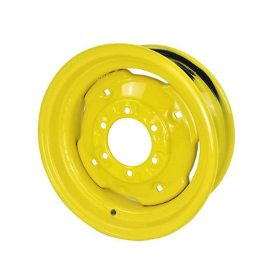 6x16 6 Hole Implement Wheel 4-5/8" Backside - JD Yellow - Ag Wheel Express