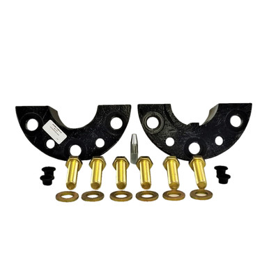 Box of Hub Inserts & HDW for 4" Case Axle - Gloss Black - Ag Wheel Express