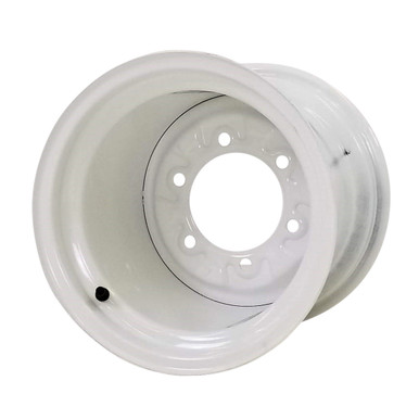 10.5x12 6 Hole Implement Wheel 3-5/8" Backside - Gloss White - Ag Wheel ...