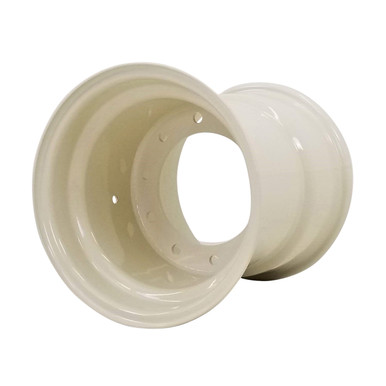 18x16.1 10 Hole (11-1/4" BC) Plate Wheel 9-1/2" Backside - Off White ...