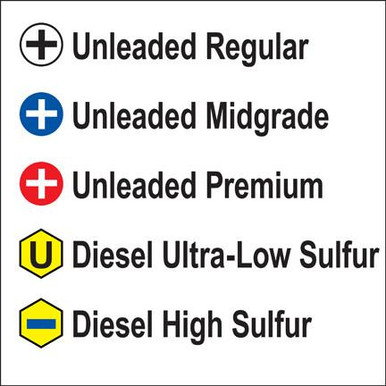 API-05 - 8" x 8" API 5 Code Color Code Decal