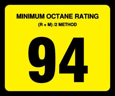 OR-94 - Octane Rating Decal