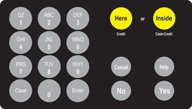 0080113-008 - Centurion Keypad Overlay Amoco