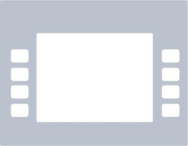 ENE0301G015 - E Cim Monochrome Softkey Overlay Standard