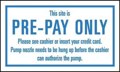 PID-PREPAYB - 5" x 3" Decal - Please Prepay