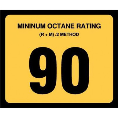 OR-90 - 90 Octane Rating Decal