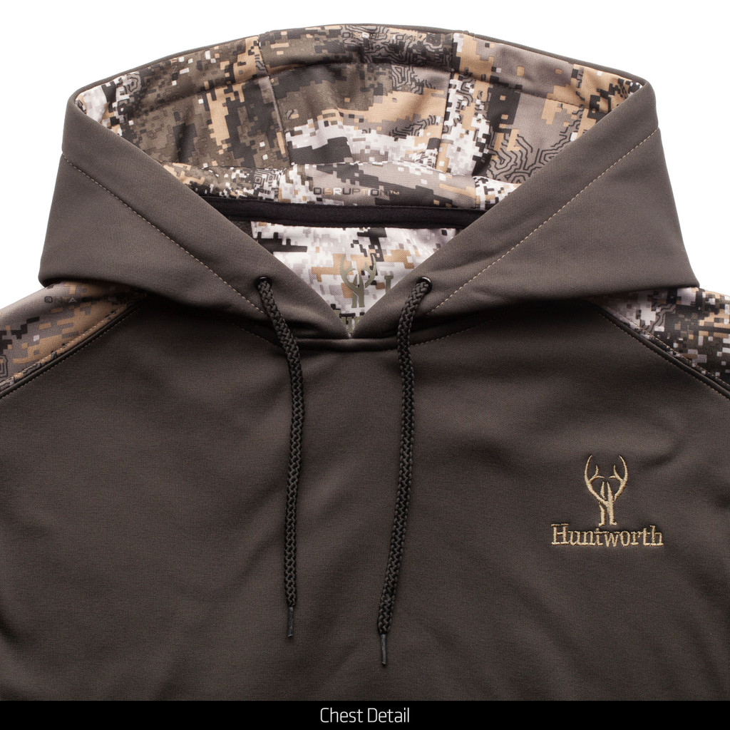Men's Lifestyle Performance Feece Camo Hoodie - Huntworth Gear
