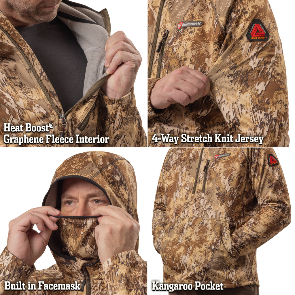Men’s Marquette Heat Boost Windproof Waterfowl Hunting Hoodie Obrys