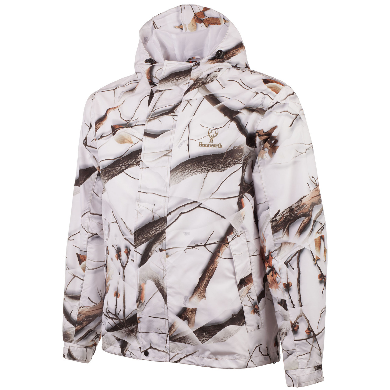 Men's Snow Camo Waterproof Uninsulated Jacket – Huntworth Gear
