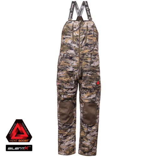 Men's Warren Heat Boost Merino Wool Hunting Bibs Disruption - Huntworth