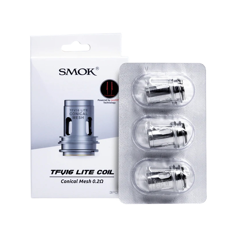 SMOK TFV16 Lite Replacement Coils (3 Pack) – 0.2Ω & 0.15Ω Mesh Coils ...