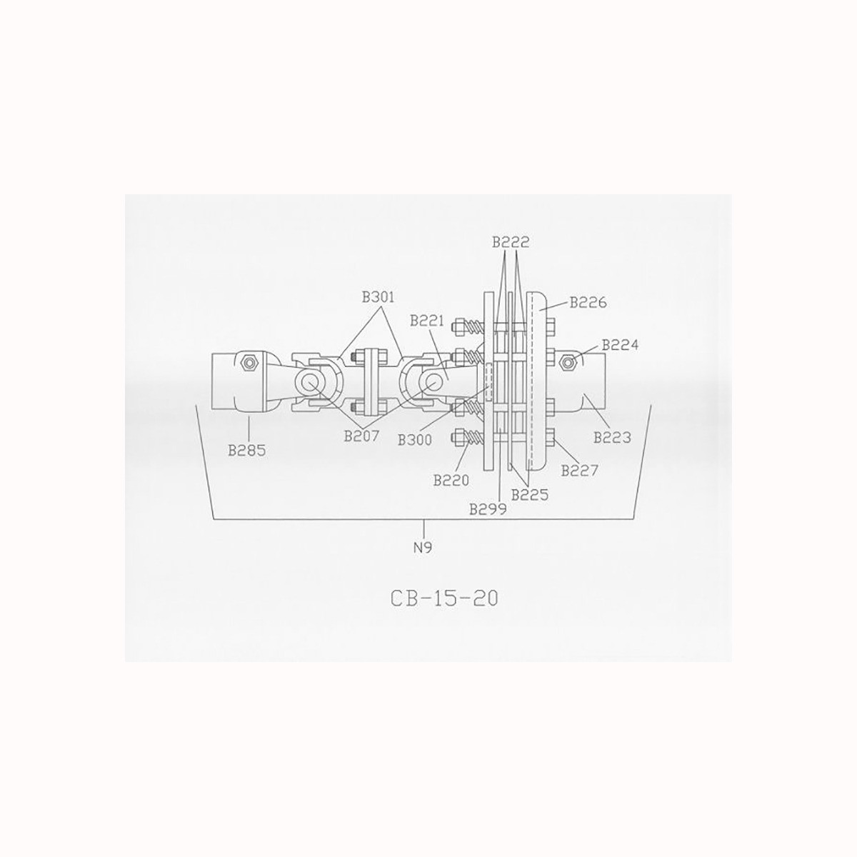 CB15-20 Parts Diagram - HOWSE Implement