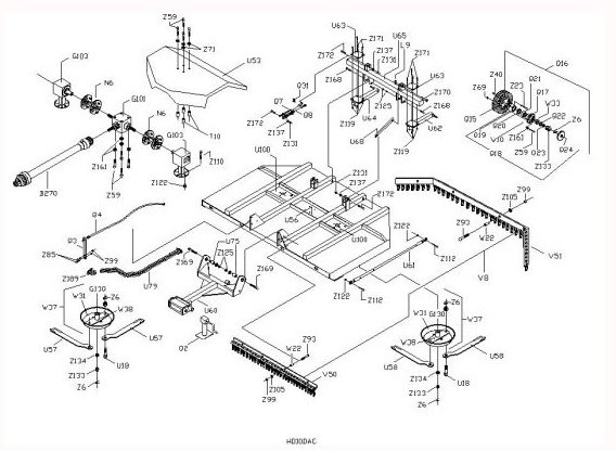 HD10DAC Parts Diagram - HOWSE Implement