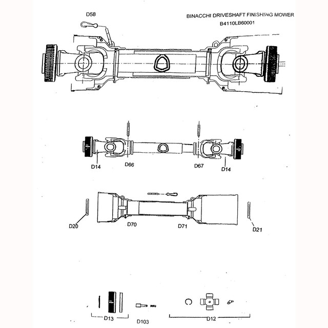 BINACCHI-FINISH-MOWER Parts Diagram - HOWSE Implement